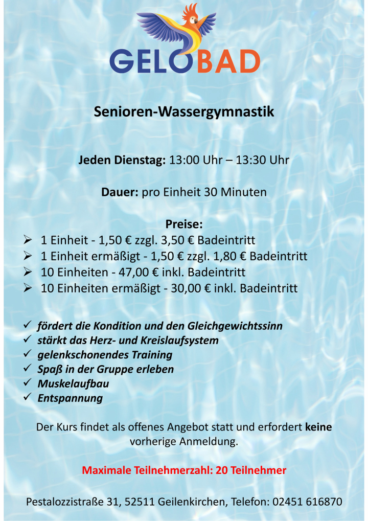 Geilenkirchen | Kultur, Freizeit & Sport | Sport und Spiel | GELOBAD | Kursangebote
